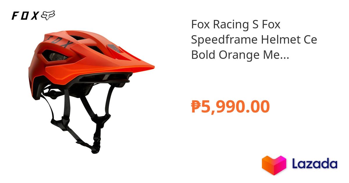 Fox Racing S Fox Speedframe Helmet Ce Bold Orange Men (Orange)