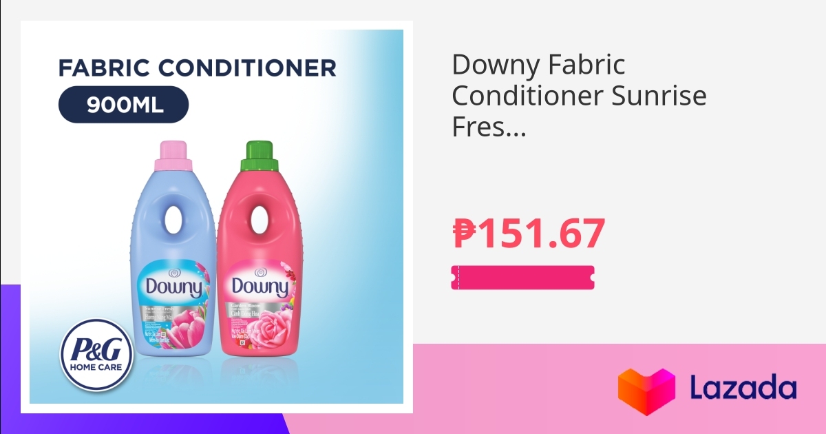 Downy Fabric Conditioner Sunrise Fresh Garden Bloom 900ml Bottle Blue ...
