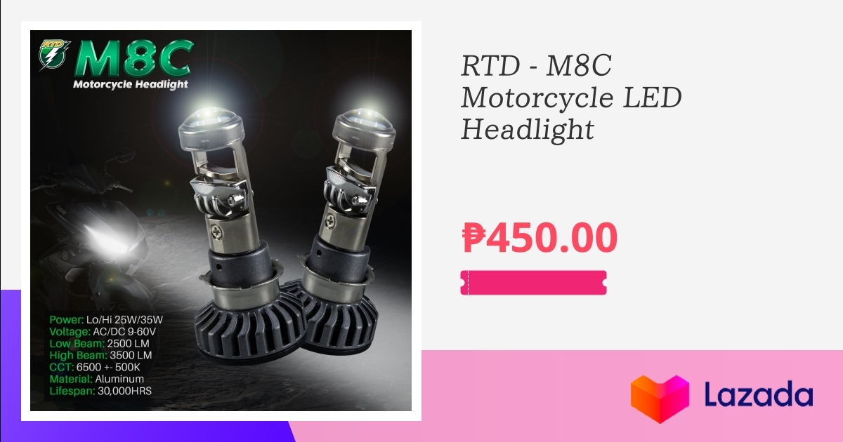 RTD - M8C Motorcycle LED Headlight