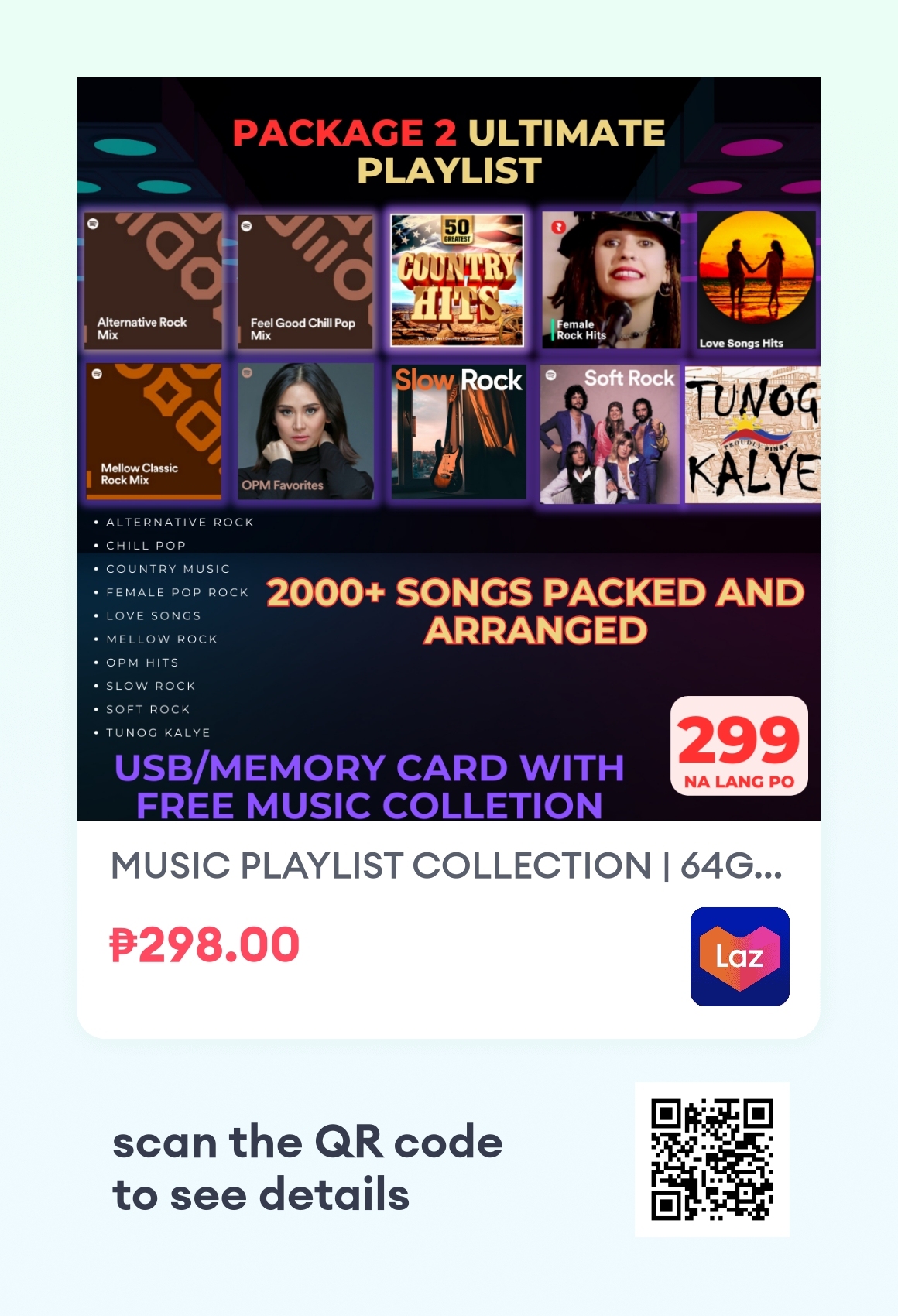 Check out Check out Check out MUSIC PLAYLIST COLLECTION ...₱298.00 only ...