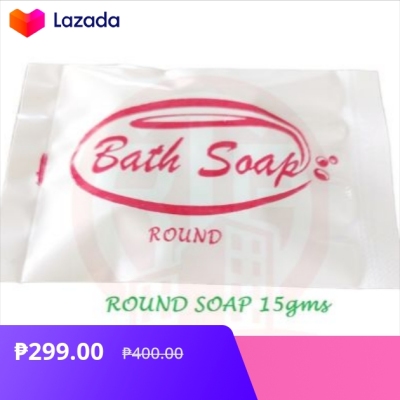 HOTEL ROUND SOAP in PREMIUM PILLOW PACK 15gms - 100 PCS.