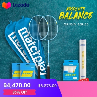 MatchPlay [Free SHUTTLECOCK + GRIP] ORIGIN Racquet Series x2 ไม้ ...