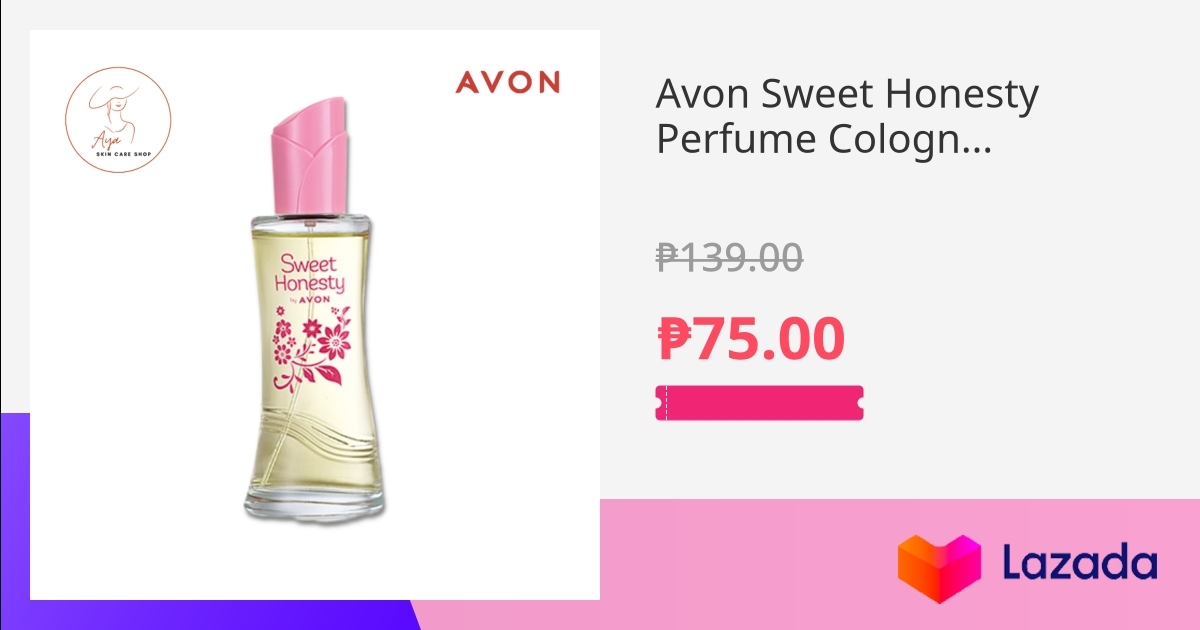 Avon Sweet Honesty Perfume Cologne 50ml, Body Spray 120ml, Purse Rollette 9ml, Sweet Honesty ...