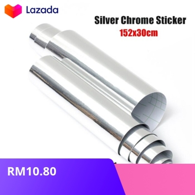 Silver Chrome Sticker Door Lining Glass Moulding Car Wrap Sticker ...