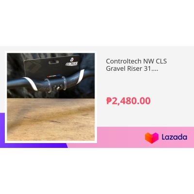 Controltech NW CLS Gravel Riser 31.8 W400 16deg AL6061 - SB/Grey Decal ...