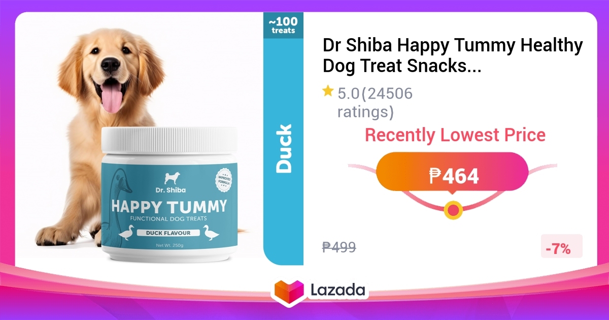 Dr Shiba Happy Tummy Healthy Dog Treat Snacks: Delicious Pet Treats ...
