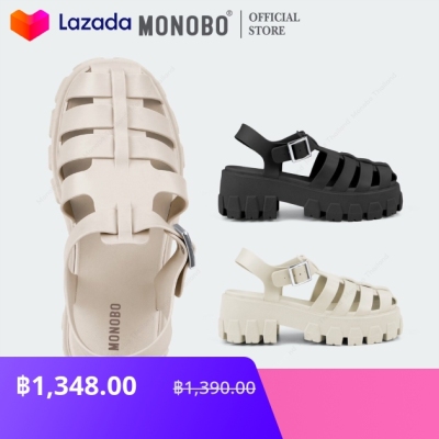 Monobo รองเท้ารัดข้อรองเท้าแฟชั่นส้นแบน New ปรับแบบเข็มขัดใหม่ รุ่น ...