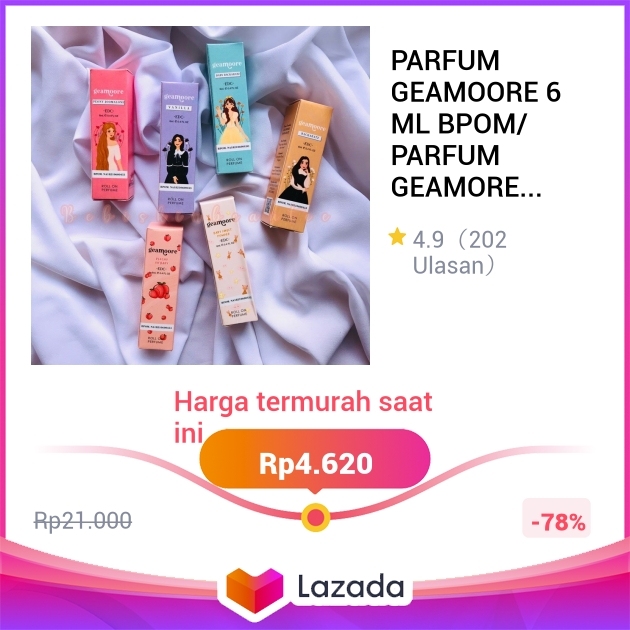 PARFUM GEAMOORE 6 ML BPOM/ PARFUM GEAMORE/ INSPIRED PARFUM PERFUME ...