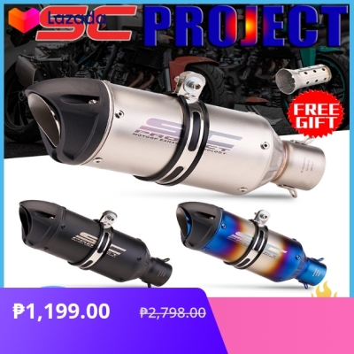 [COD] 51mm SC Project Exhaust Pipe Universal Motorcycle Pipe Open ...