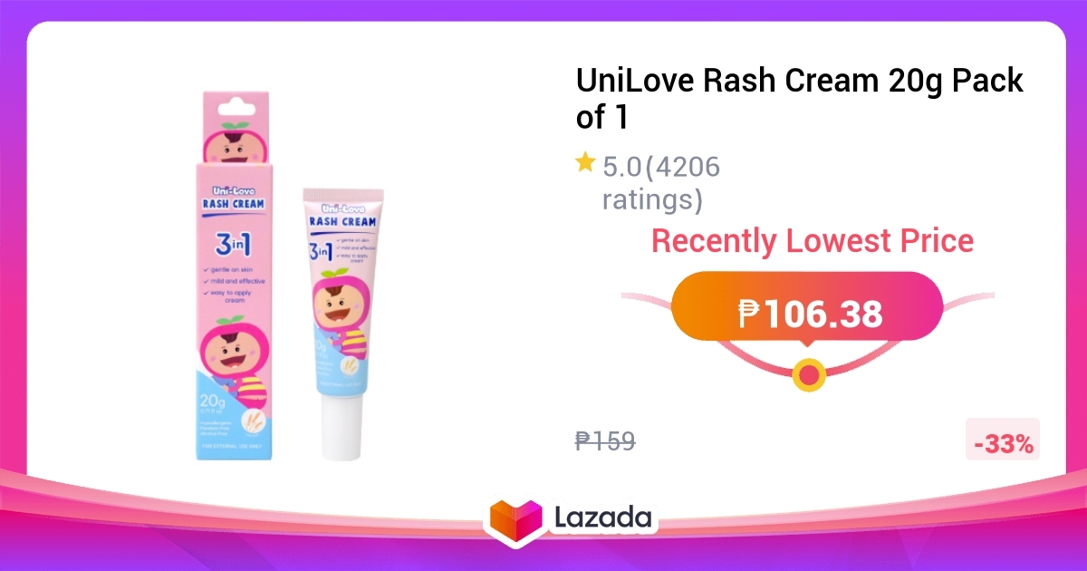 UniLove Rash Cream 20g Pack of 1