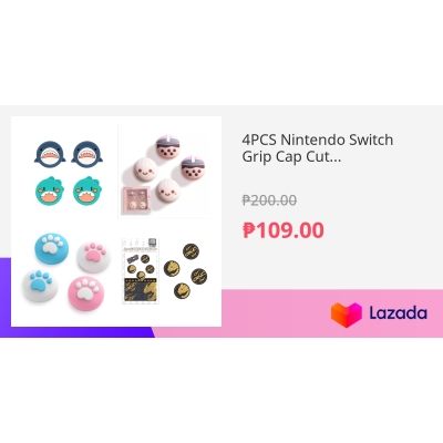 4PCS Nintendo Switch Grip Cap Cute Cartoon Button Cap for Nintendo ...