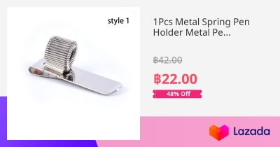 1Pcs Metal Spring Pen Holder Metal Pen Clips Elastic Loop Notebook ...
