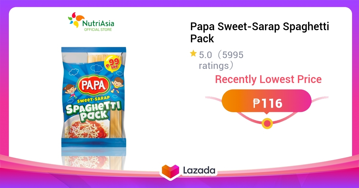 Papa Sweet-Sarap Spaghetti Pack