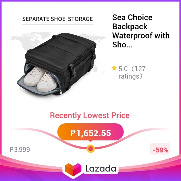 Sea Choice Backpack Waterproof with Shoe Compartment 16 Inch Laptop ...