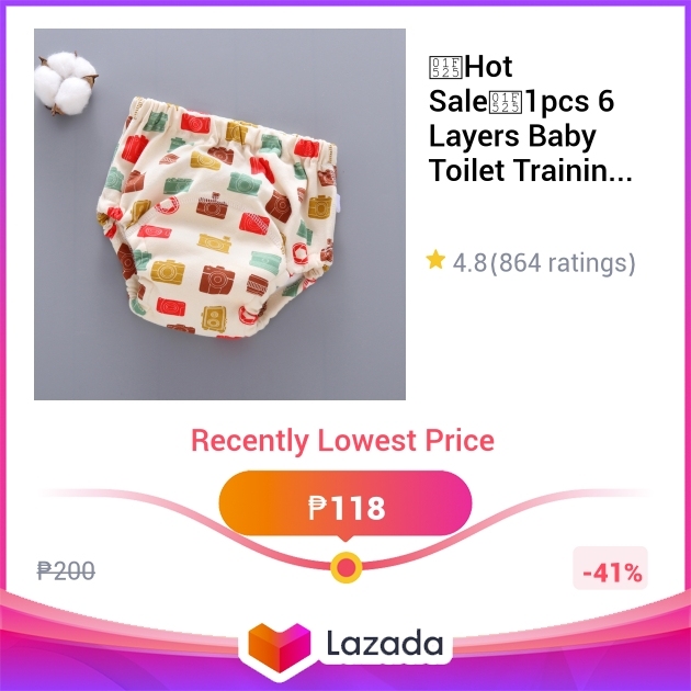 🔥Hot Sale🔥1pcs 6 Layers Baby Toilet Training Pants Toddler Kid Potty ...