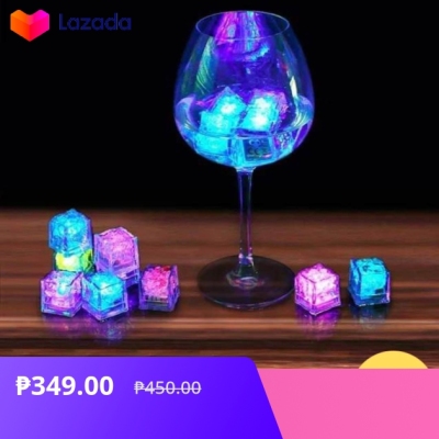 Multicolor Luminous Led Light Up Ice Cubes Waterproof Water Activated ...