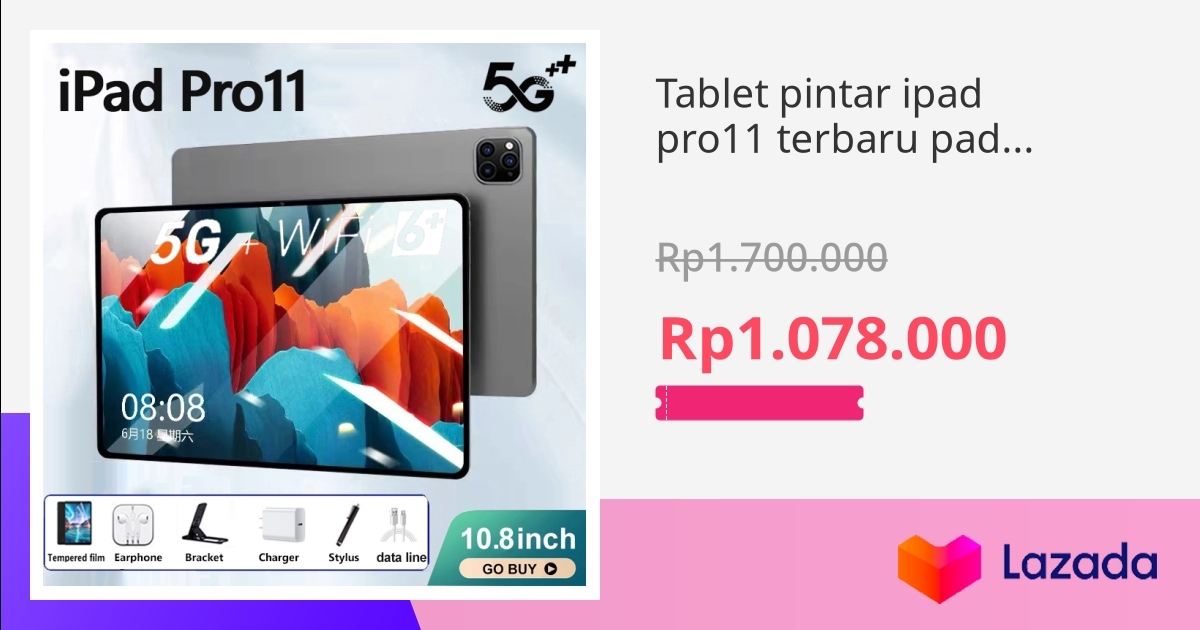 Tablet pintar ipad pro11 terbaru pada tahun 2022 5G Android Tablet PC ...