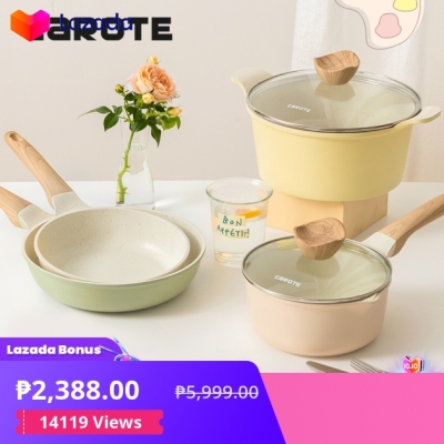 Carote Non Stick Granite 4 pcs Kitchen ware Cookware Set Frying Pan ...