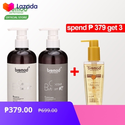 Bremod Premium Cocoa Butter Shampoo + Conditioner SET Anti-Frizz hair ...