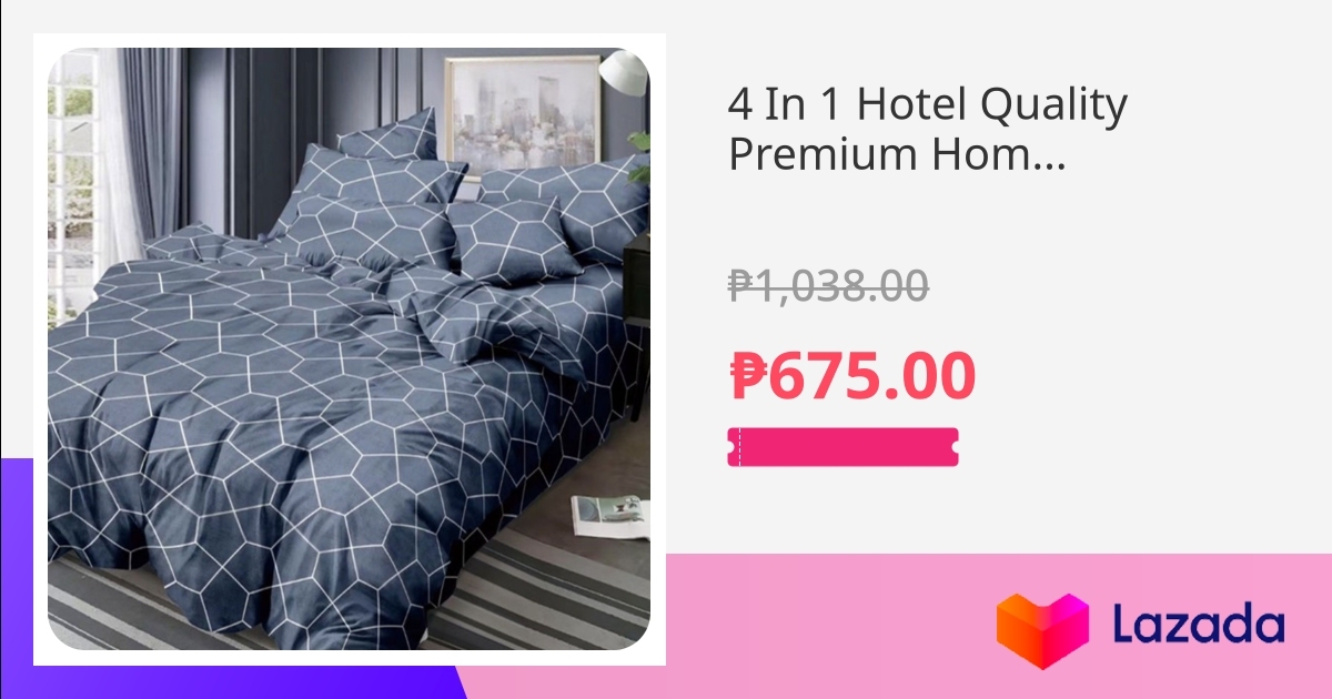 4 In 1 Hotel Quality Premium Home Textiles Printed Comforter, 2pcs ...