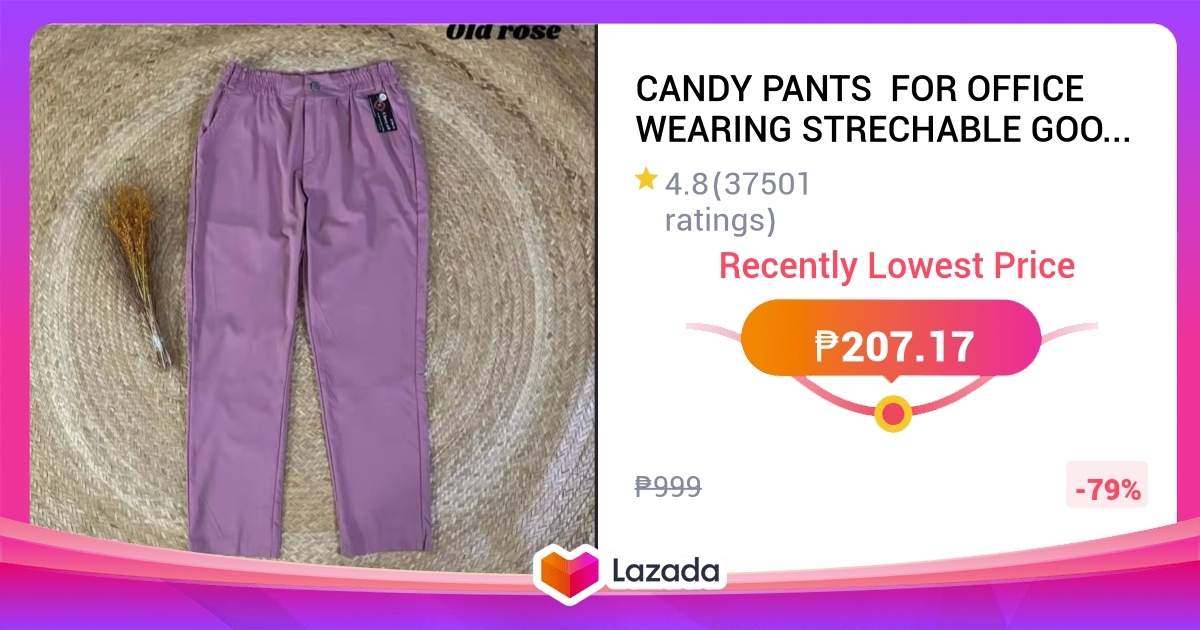 CANDY PANTS FOR OFFICE WEARING STRECHABLE GOOD QUALITY MADE IN KOREA