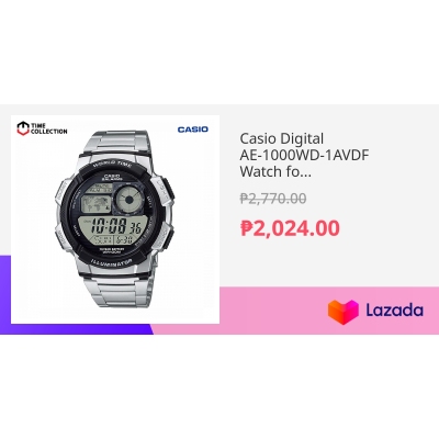 Casio Digital AE-1000WD-1AVDF Watch for Men's w/ 1 Year Warranty