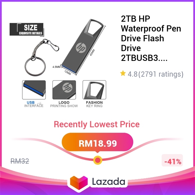 2TB HP Waterproof Pen Drive Flash Drive 2TBUSB3.0 PenDrive USB Flash Drive