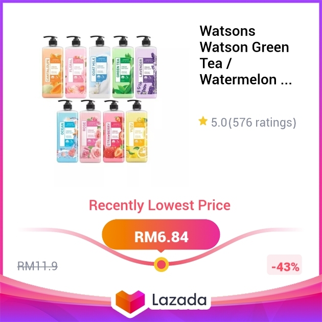 Watsons Watson Green Tea / Watermelon / Strawberry / Lavender/Rose ...