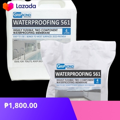 GRIPBOND Waterproofing 561 - Flexible two-component membrane (4 L + 4 ...