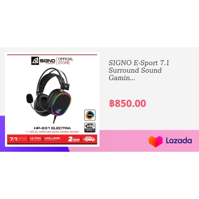 SIGNO E-Sport 7.1 Surround Sound Gaming Headphone รุ่น ELECTRA HP-831 ...