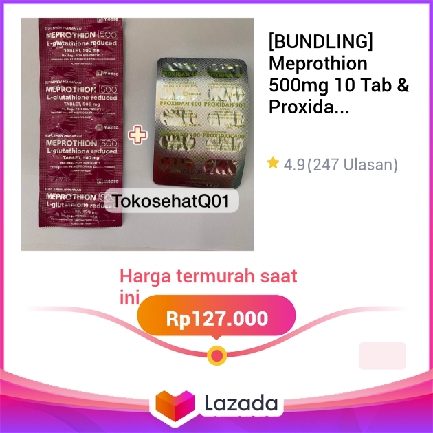 [BUNDLING] Meprothion 500mg 10 Tab & Proxidan 400iu 10Caps