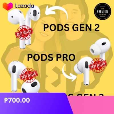 A&A PODS GEN 2, PRO & GEN 3 WIRELESS EARPHONES - PREMIUM QUALITY