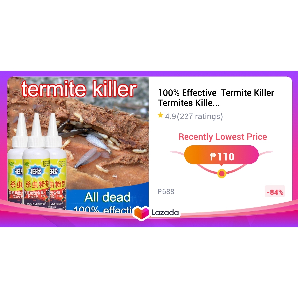 100% Effective Termite Killer Termites Killer Solution Odorless Termite ...