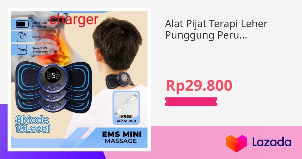 Alat Pijat Terapi Leher Punggung Perut Paha Bahu Pundak Otot Massager ...
