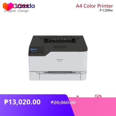 A4 Color Laser Printer w/ Wireless & Mobile Printing, 24.7ppm - P C200W