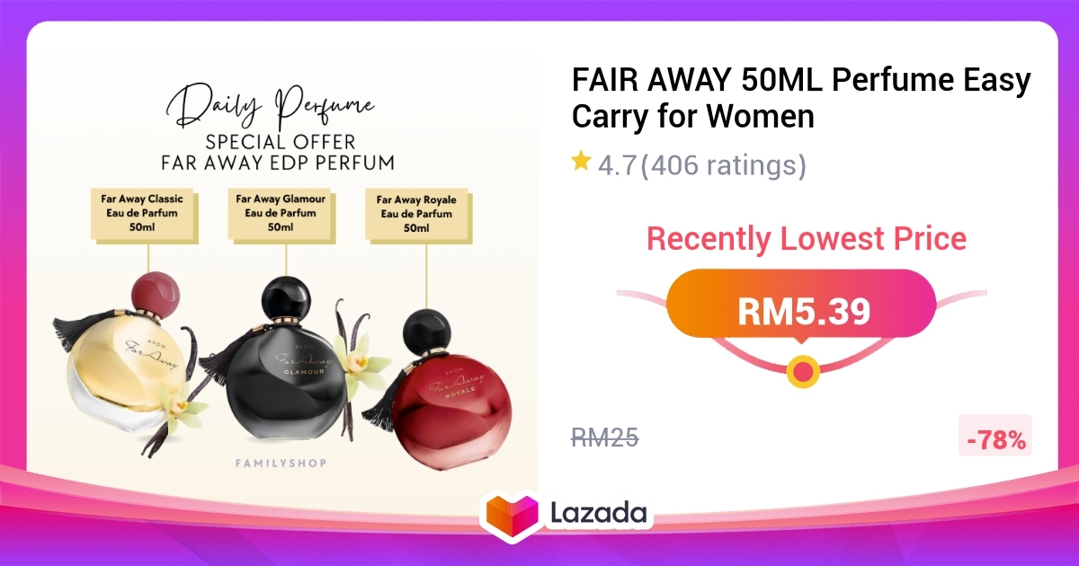 FAIR AWAY 50ML Perfume Easy Carry for Women