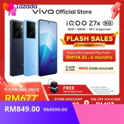New Arrival | vivo iQOO Z7x 5G 8+128GB | 80W FlashCharge | Snapdragon ...