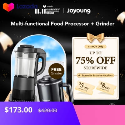 Joyoung 2-In-1 High Speed Silent Hot & Cold Food Processor Hot Soup Smoothies Drinks Blender ...