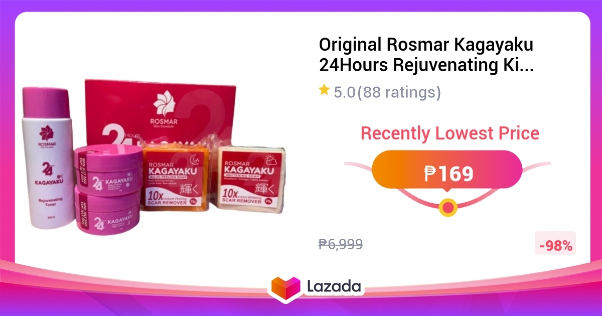 Original Rosmar Kagayaku 24Hours Rejuvenating Kit Skin Essentials ...