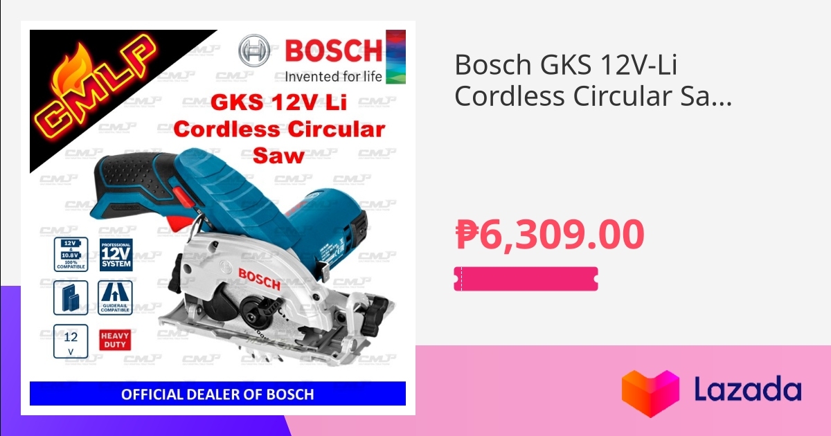 Bosch GKS 12V-Li Cordless Circular Saw | Bosch 12V System Original MC ...