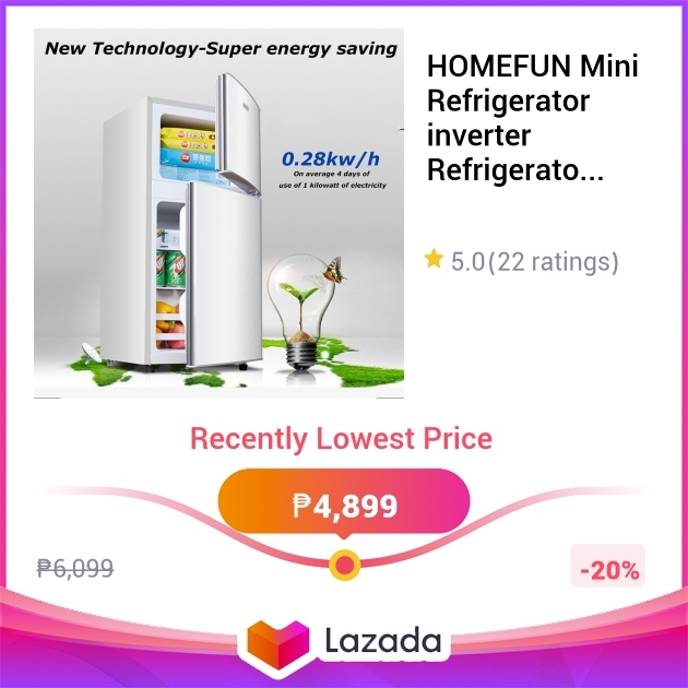 HOMEFUN Mini Refrigerator inverter Refrigerator With Freezer HD ...