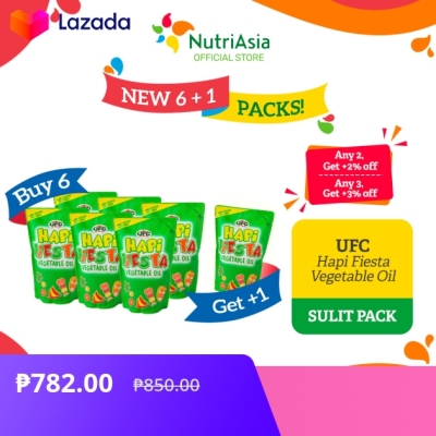 UFC Hapi Fiesta Vegetable Oil 1 L SUP 6+1 Sulit Pack