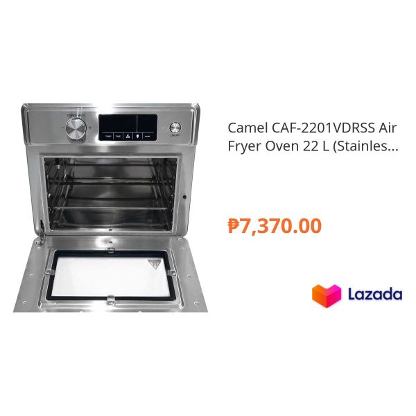 Camel CAF-2201VDRSS Air Fryer Oven 22 L (Stainless Steel)