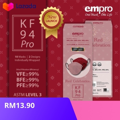 EMPRO KF94 PRO RED CELEBRATION 10S