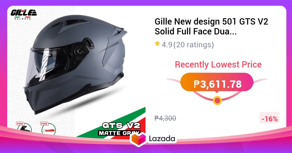 Gille New design 501 GTS V2 Solid Full Face Dual Visor Motorcycle ...
