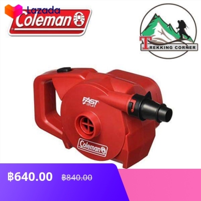 COLEMAN เครื่องปั้มลม ใส่ถ่าน 4D Quick Pump