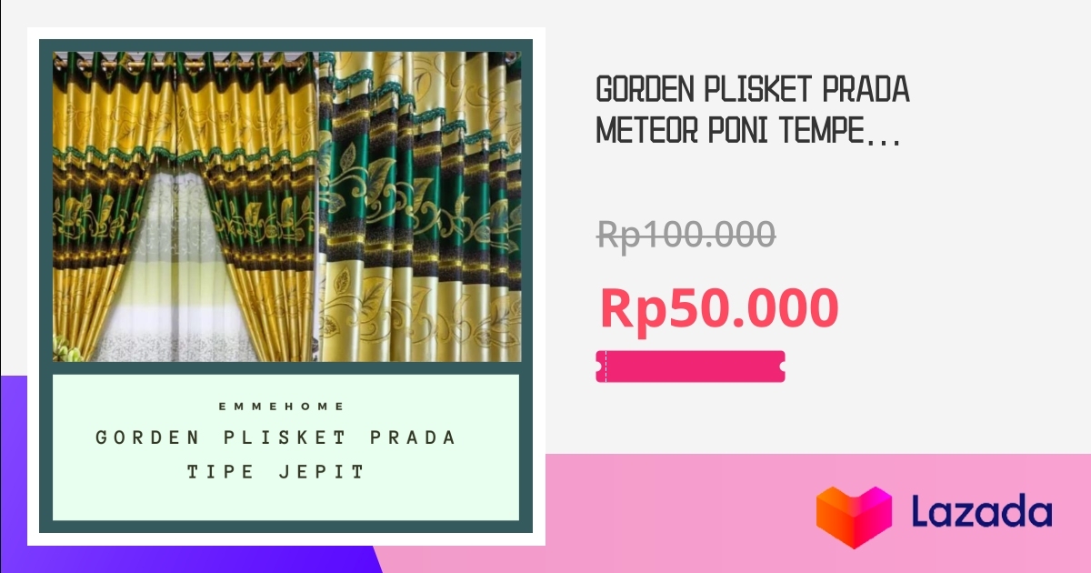 GORDEN PLISKET PRADA METEOR PONI TEMPEL & PONI PISAH (TIPE JEPIT KAWAT ...