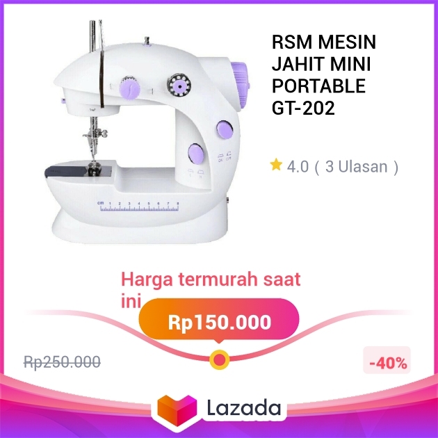 RSM MESIN JAHIT MINI PORTABLE GT-202