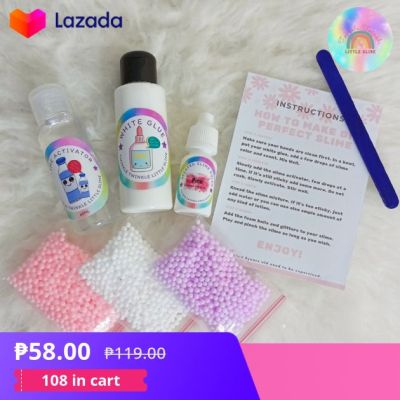 Sulit Pack Slime Kit Mini | Budget Pack DIY Mini Slime Kit | Complete ...