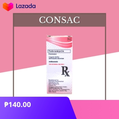 Consac Tobramycin Eye Drops For Pets Cats Dogs